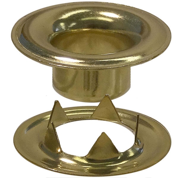 #2 SHEET METAL GROMMET and TEETH WASHER BRASS (2GTW) | Stimpson Web Store