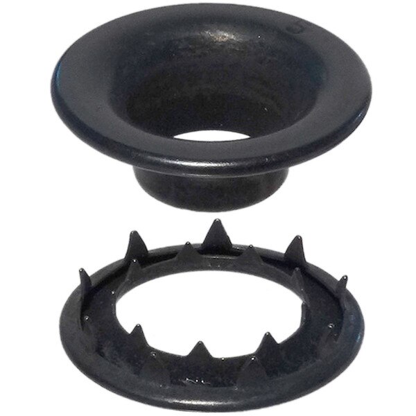 #5 ROLLED RIM GROMMET and SPUR WASHER BRASS (5RRGSW) | Stimpson Web Store