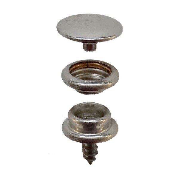 24-Line Brass Nickel Snap Sets 3/8" Screw Stud (SS24-SS-BN)